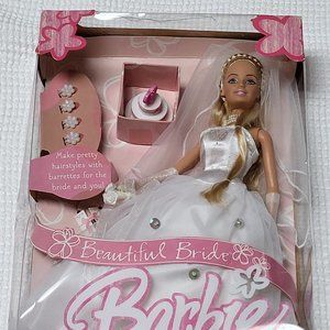 Mattel | Toys | Barbie Beautiful Bride Pink Fashion Wedding Gown Doll ...